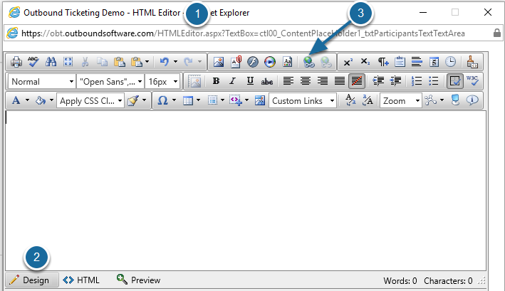 Outbound/Ascent: Custom Tab - How to Use the HTML Editor - Adding a ...